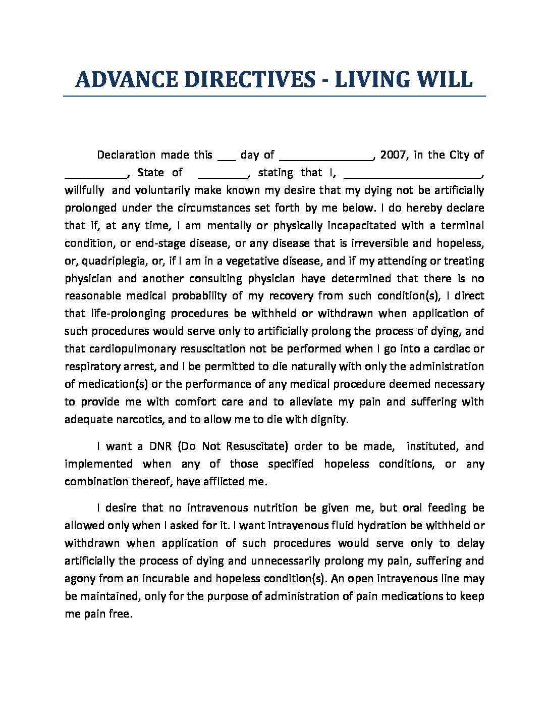 Advance Directives - Living Will - FEU Alumni